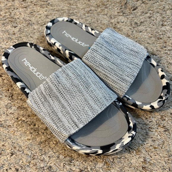 Hey Dude | Shoes | Hey Dude Sami Free Brown Gray And Black Patterned ...